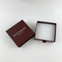 China ODM Recycled Paper Gift Box Drawer Type For Jewelry Inside White Velvet Rigid Custom Logo for sale