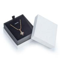 China Square Lid And Base Cardboard Gift Box Ring Necklace Bracelet Paper Jewelry Packaging Box for sale