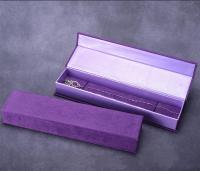 China Velvet Cardboard Jewelry Box Pendant Necklace Bracelet Book Shape Magnetic Closing Style for sale