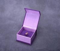 China Velvet Cardboard Jewelry Box Pendant Necklace Bracelet Book Shape Magnetic Closing Style for sale