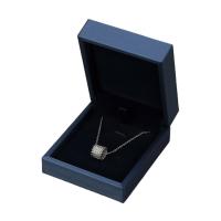 China Luxury Pu Leather Jewelry Box Plastic With Hinge BoxBracelet Packaging Insert Black Velvet for sale