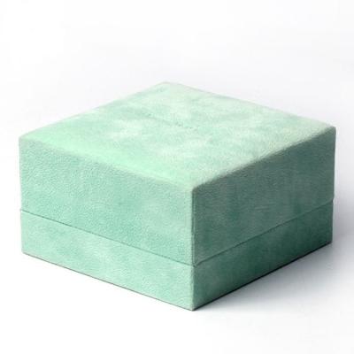 China OEM Velvet Jewelry Gift Boxes Ring Pendant Necklace Cardboard Paper Box Custom Logo for sale