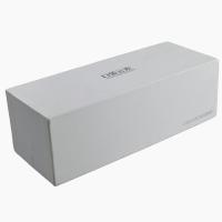 China 2 Pieces Coated Paper Gift Packaging Box Off White Black Silkscreen Logo Print for sale