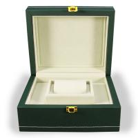 China Luxury Personalised Watch Boxes With Gold Lock Inside Light Green Velvet Outside paper box packaging factory sell for sale