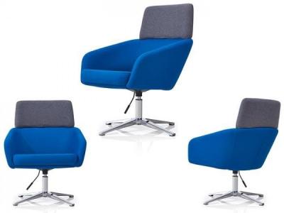 China Upholstered Swivel Workspace Lounge Chair For Office OEM for sale
