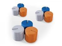 China Round Pouf Footstool Ottoman Chair R310 Shared Space Furniture for sale