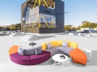 China Modular Collaboration Space Furniture Collaborative Sofa Wooden Frame for sale