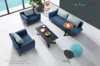 China Muti Purpose Upholstered Salon Reception Chairs Waiting Sofa For Office for sale