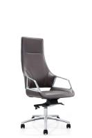 China Armless Swivel Executive Leather Office Chair On Wheels for sale