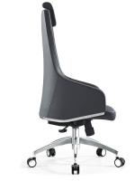 China Tilting Cowhide Executive Leather Office Chair High Density for sale