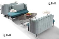 China Ergonomic Iron Lobby Seating Furniture Design Sofa 0.25cbm for sale