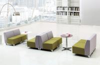 China Custom Shared Workplace Fabric Office Lobby Sofa 0.35CBM for sale