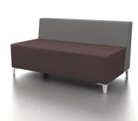 China Custom Shared Workplace Fabric Office Lobby Sofa 0.35CBM for sale