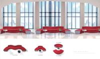 China Ergonomic Aluminum Co Working Shared Workspace Furniture For Public Area for sale