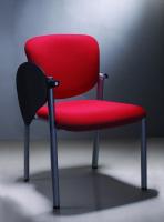 China Breathable Mesh Stackable Meeting Chairs For Conference Room Blue for sale