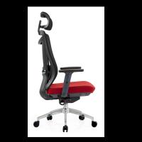 China ODM Swivel Tilt Chair Ergonomic Mesh Task Chair With Leatherette Back for sale