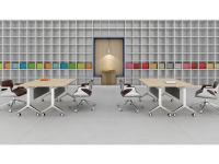 China Meeting Hall Chairs Armless Conference Room Chairs Powder Coating Steel for sale