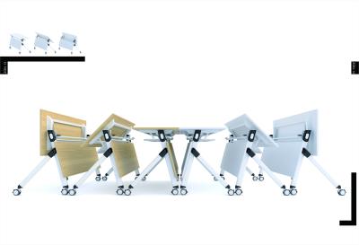 China Folded Stackable Meeting Chairs And Desk For Seminar Room for sale