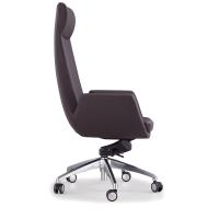China Tilt Sterling Executive Leather Office Chair Aluminium Frame for sale