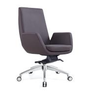 China Tilt Sterling Executive Leather Office Chair Aluminium Frame for sale