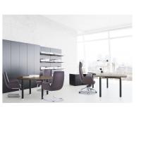 China Tilt Sterling Executive Leather Office Chair Aluminium Frame for sale