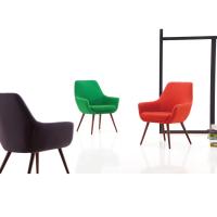 China Modern Collaborative Leisure Velvet Armchair Upholstered Fabric for sale