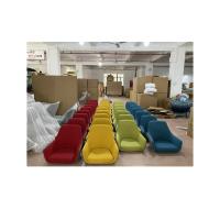 China Modern Collaborative Leisure Velvet Armchair Upholstered Fabric for sale