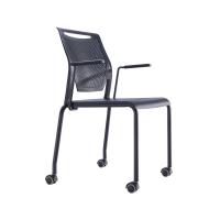 China Steel Stackable Meeting Chairs For Conference Hall Boardroom for sale