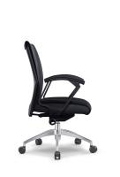 China Sterling Reclining Posture Executive Leather Office Chair Black Custom for sale