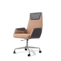 China Ergonomic Genuine Leather Task Chair High Back Leather Armchair Recliner for sale