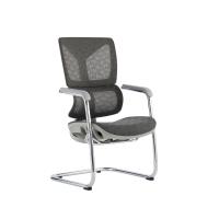 China Swivel Tilt Mesh Seat Office Chair Flex Moon Mesh Operator Chair For Soothing Relaxing for sale