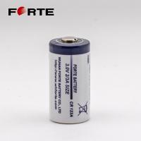 China 2/3A Size LiMnO2 Battery 1400mAh CR123A 3V Lithium Battery for sale