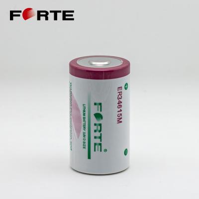 China ER34615M 14500mAh Forte 3.6 V Lithium Battery 14500mAh D Size 34.2*61.5mm for sale