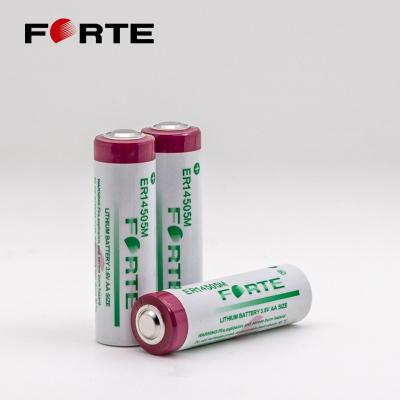China Li-SOCL2 Battery ER18505M Lithium Primary Battery 3.6V 3500mAh A Size High Energy  for Water Meter, GPS for sale