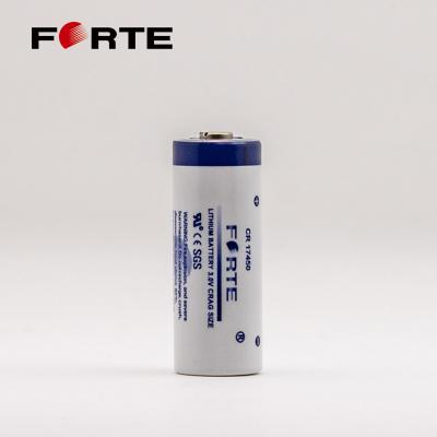 China CR17450SE Lithium Mno2 Battery 3.0V 2400mAh For CMOS Memory Backup Power for sale