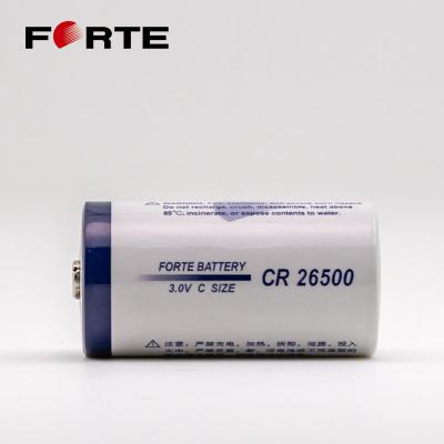 China 2000mA LiMnO2 Non Rechargeable Lithium Batteries 5400mAh CR26500 for sale