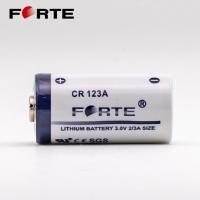 China 1500mA Lithium CR123A 3 Volt Battery 17*33.5mm 1400mAh CR Series Batteries for sale