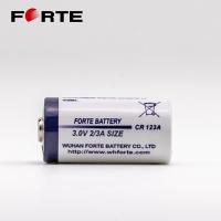 China 1500mA Lithium CR123A 3 Volt Battery 17*33.5mm 1400mAh CR Series Batteries for sale