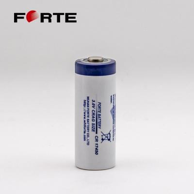 China 26g CR17450 	Lithium Manganese Dioxide Battery 2000mAh 3.0V 400wh/Kg for sale