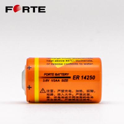 China Forte 1200mAh ER14250 Lithium Battery 3.6 V 10g 1/2AA Size for sale