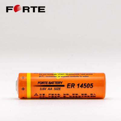China Cylindrical ER14505 2500mAh 3.6V AA Lithium Battery 100mA for sale