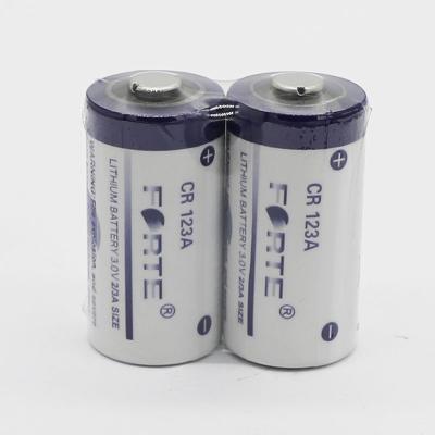 China 3V 1400mAh CR123A 2/3A Lithium Manganese Dioxide Battery for sale