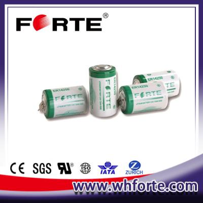 China 3.6V LISOCL2 1/2AA Lithium Battery ER14250 For Anti Theft Alarm for sale