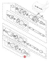 China Auto Parts Ball Bearing OE 10163431 for MG 5 MG5-17 MG-GT Roewe 350 Chassis Parts 30x10x8cm for sale
