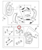 China Saifusi Rear Brake Pads c00013531 15x9.5x9.5cm for A80 EV80 V80 High Performance for sale
