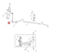 China Iron Front Stabilizer Bar Link for MG6 EMG6 ER6 RW-EI5 RW-EI20 OE 10194392 for sale