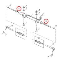 China Front Rack End Inner Tie Rod C00013512 for Maxus V80 A80 EV80 RV80B 4x5x36cm for sale