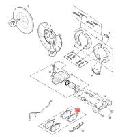 China SAIC Roewe MG6 RW 550 750 Rear Brake Pads SFP90005A 14.5x8.2x8.5cm High Quality for sale