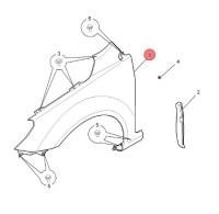 China MG GT Right Front Fender Panel OE 10171951 10171950 Auto Spare Body Parts 100x80x15cm for sale