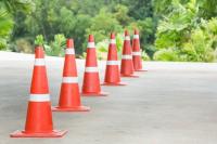 China Parking PVC Traffic Cone Orange Safety Roadway Construction Temporary Signage for sale
